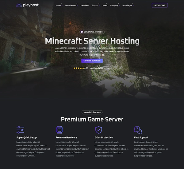 Landing Page – 専用ゲームサーバーサービス BESTNET-GSERVER